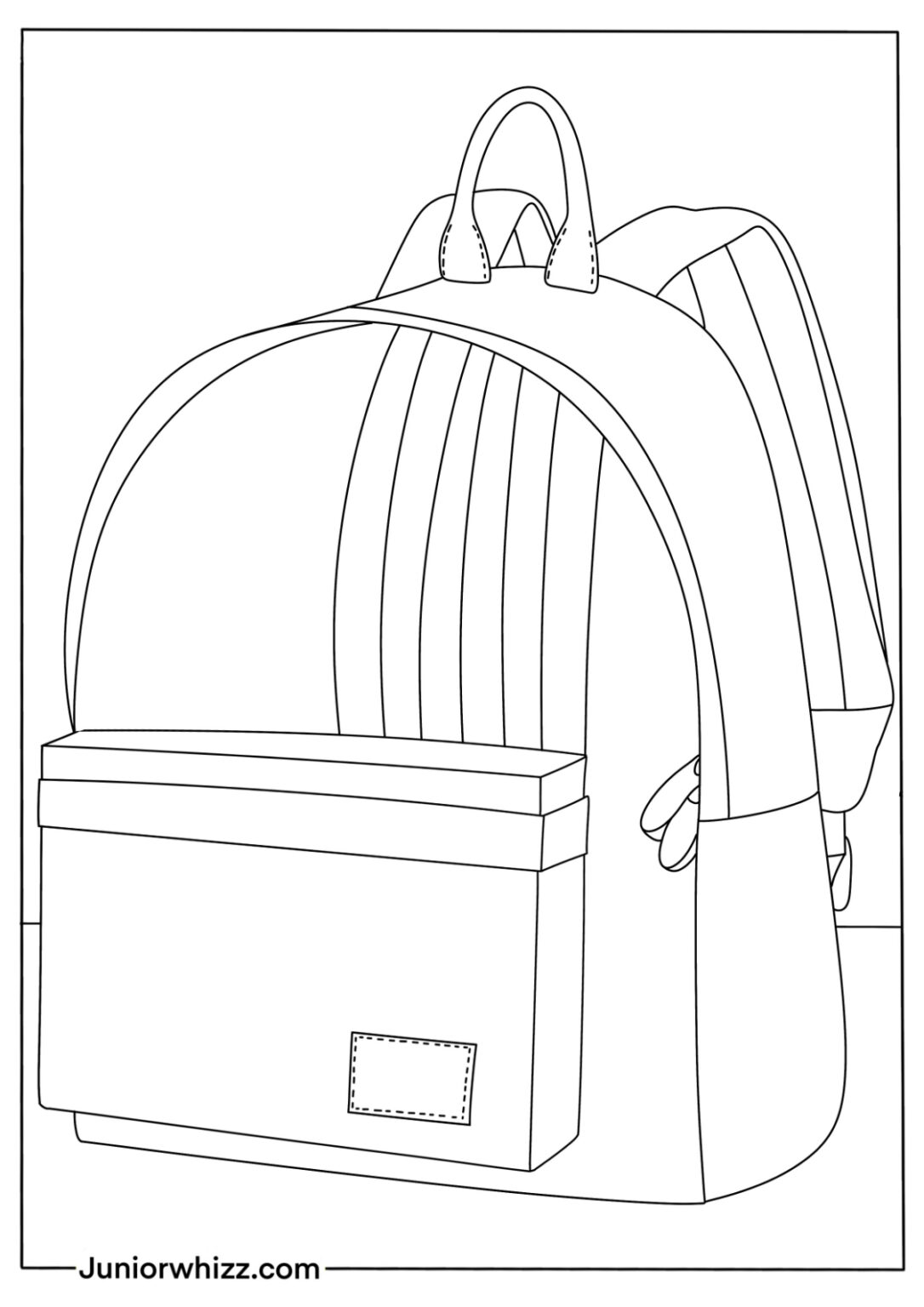 Backpack Coloring Pages & Book (14 Printable PDFs)