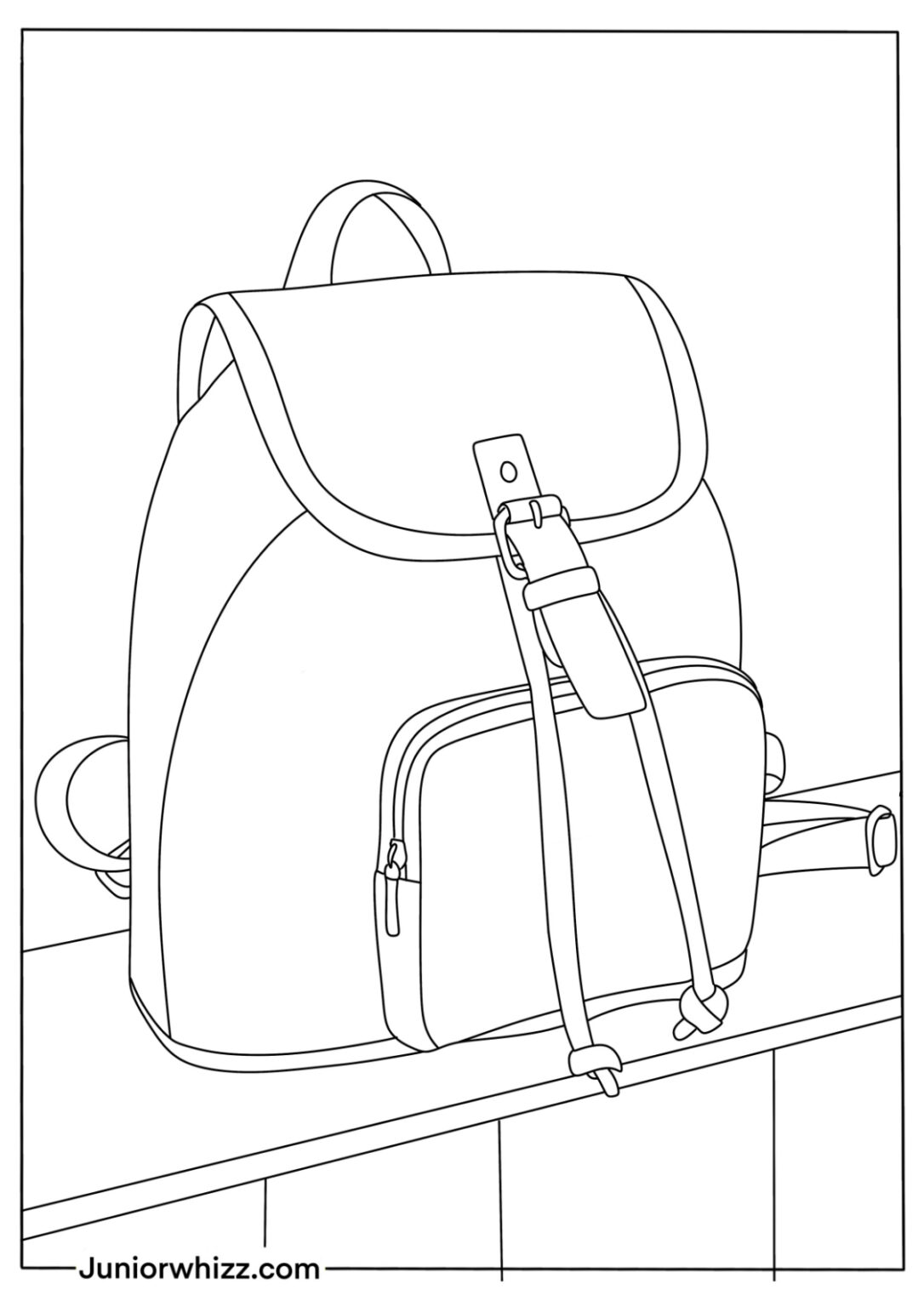 Backpack Coloring Pages & Book (14 Printable PDFs)