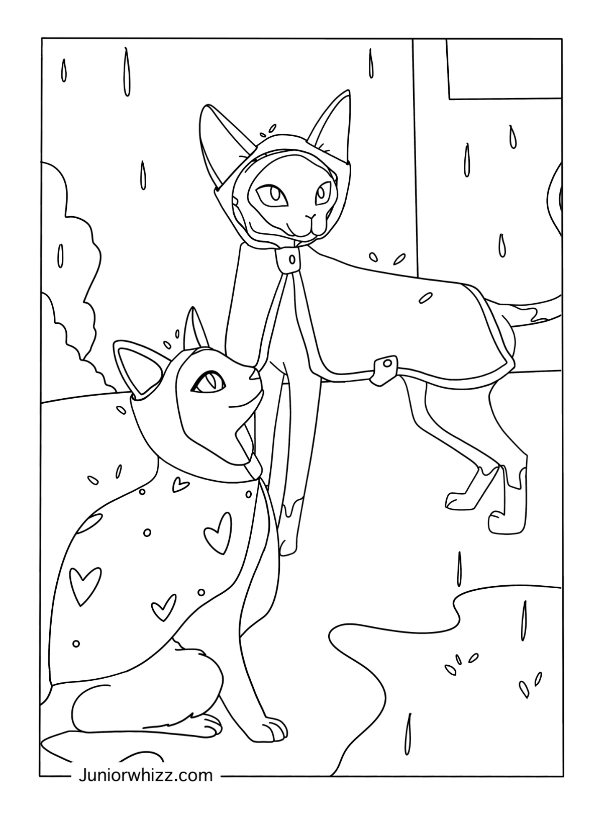 11 Unique Printable Rainy Day Coloring Pages (PDFs Download)