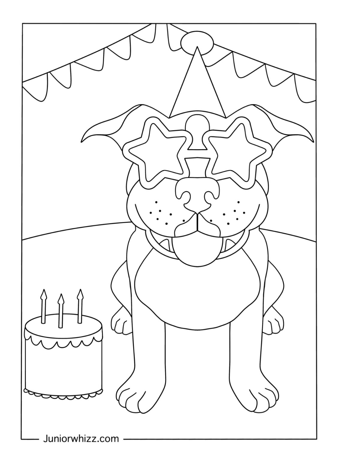Pitbull Coloring Pages For Kids & Adults (14 Printable PDFs)