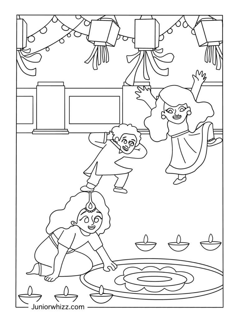Free Diwali Coloring Pages & Book (Updated 2022)