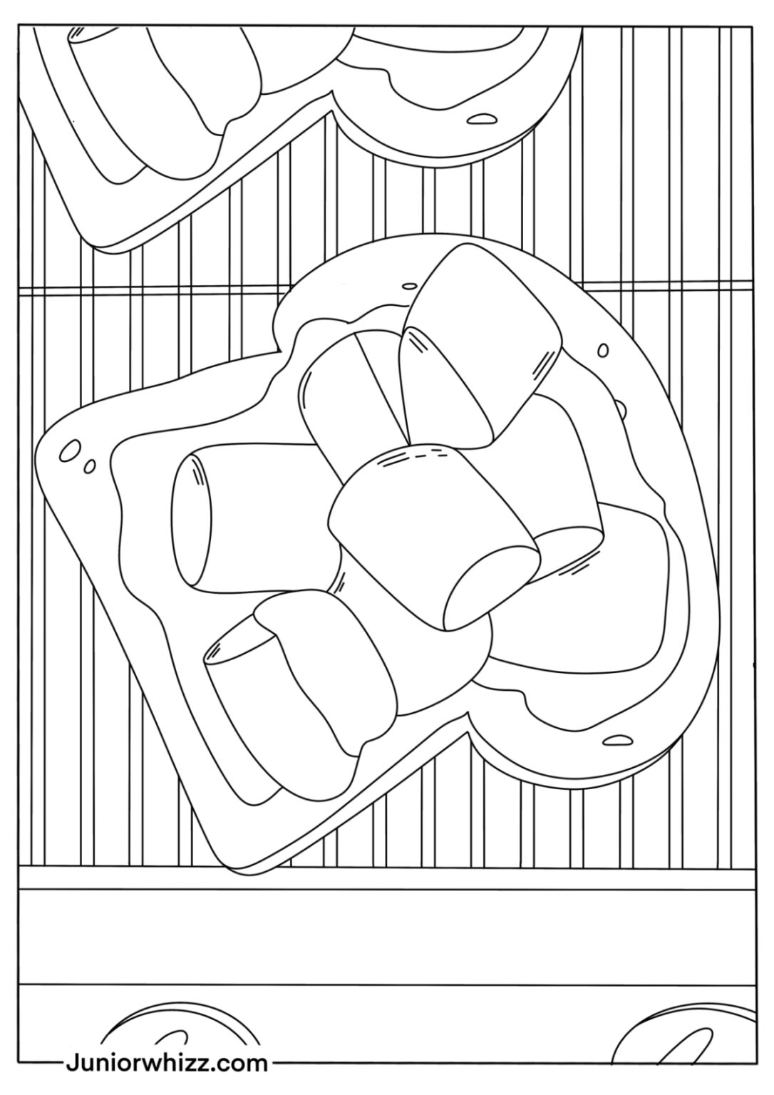 Marshmallow Coloring Pages for Kids (12 Printable PDFs)