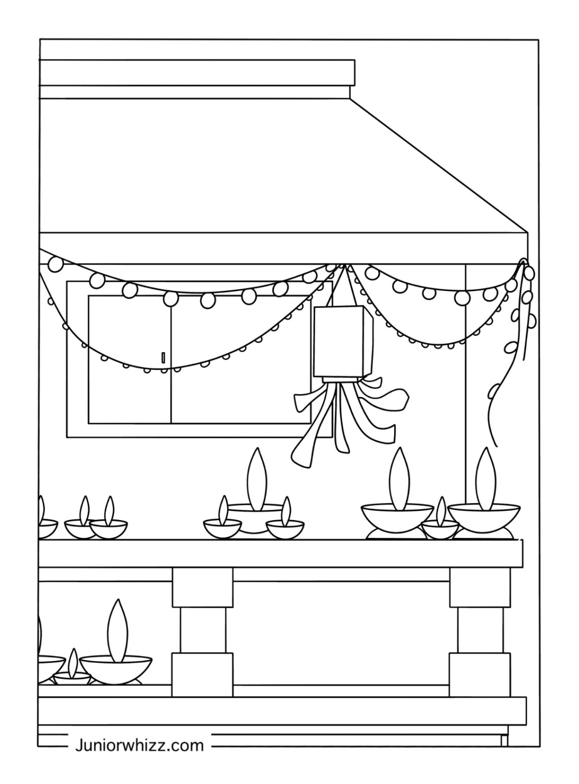 Free Diwali Coloring Pages & Book (Updated 2022)