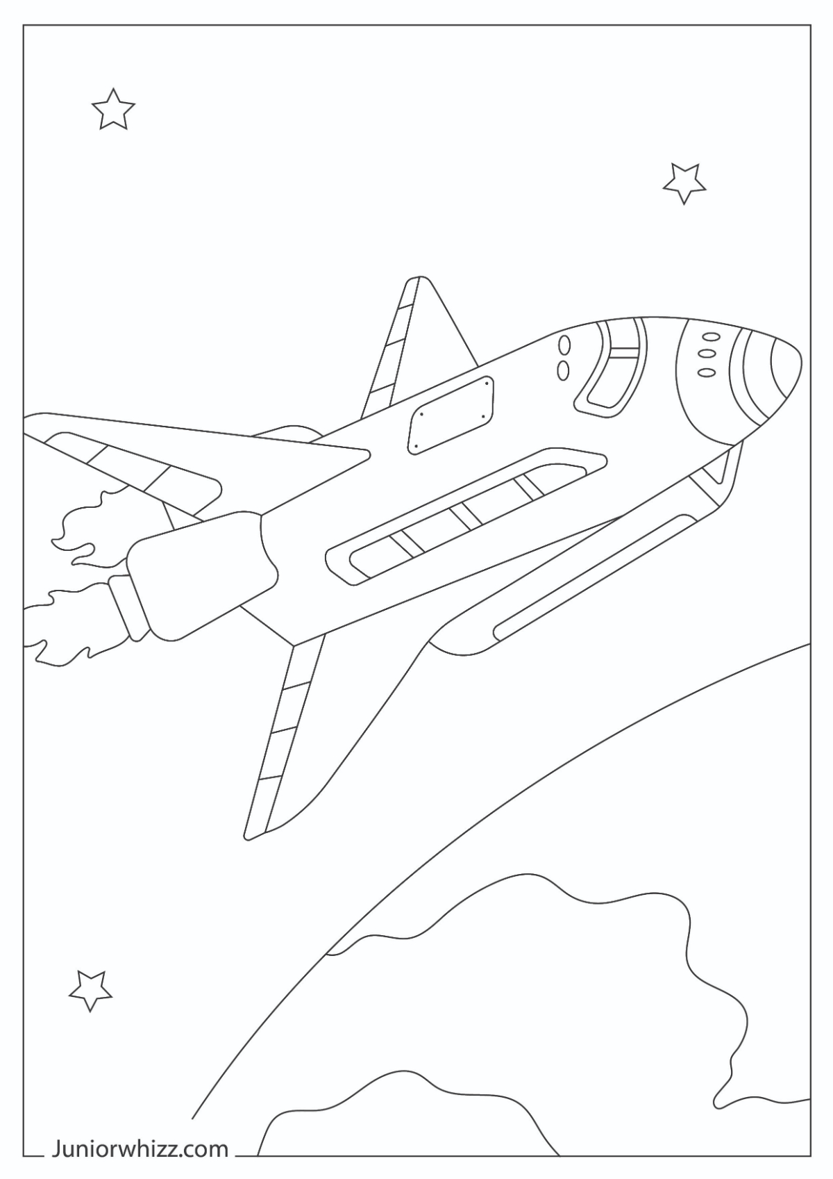 Spaceship Coloring Pages With Book (11 Printable PDFs)