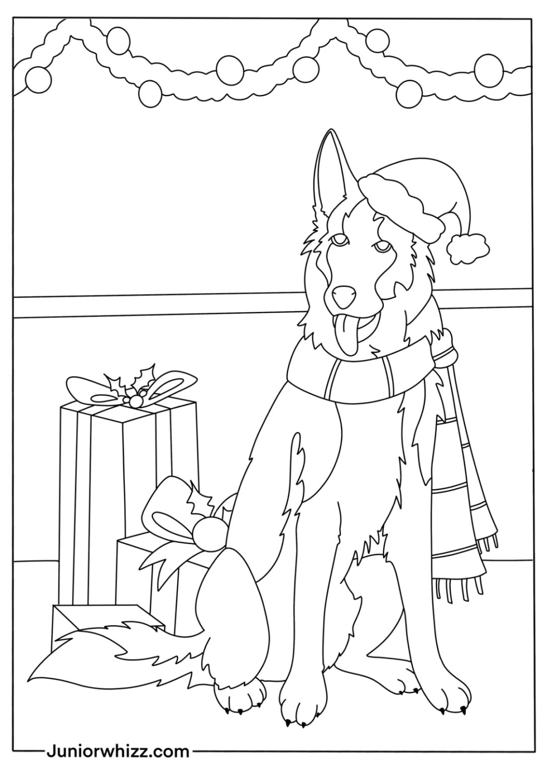 German Shepherd Coloring Pages Printable (Free PDFs)