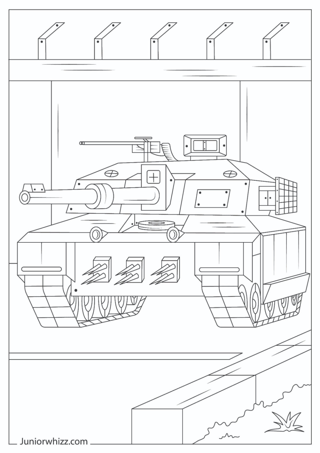 Army Tank Coloring Pages For Kids (14 Printable PDFs)