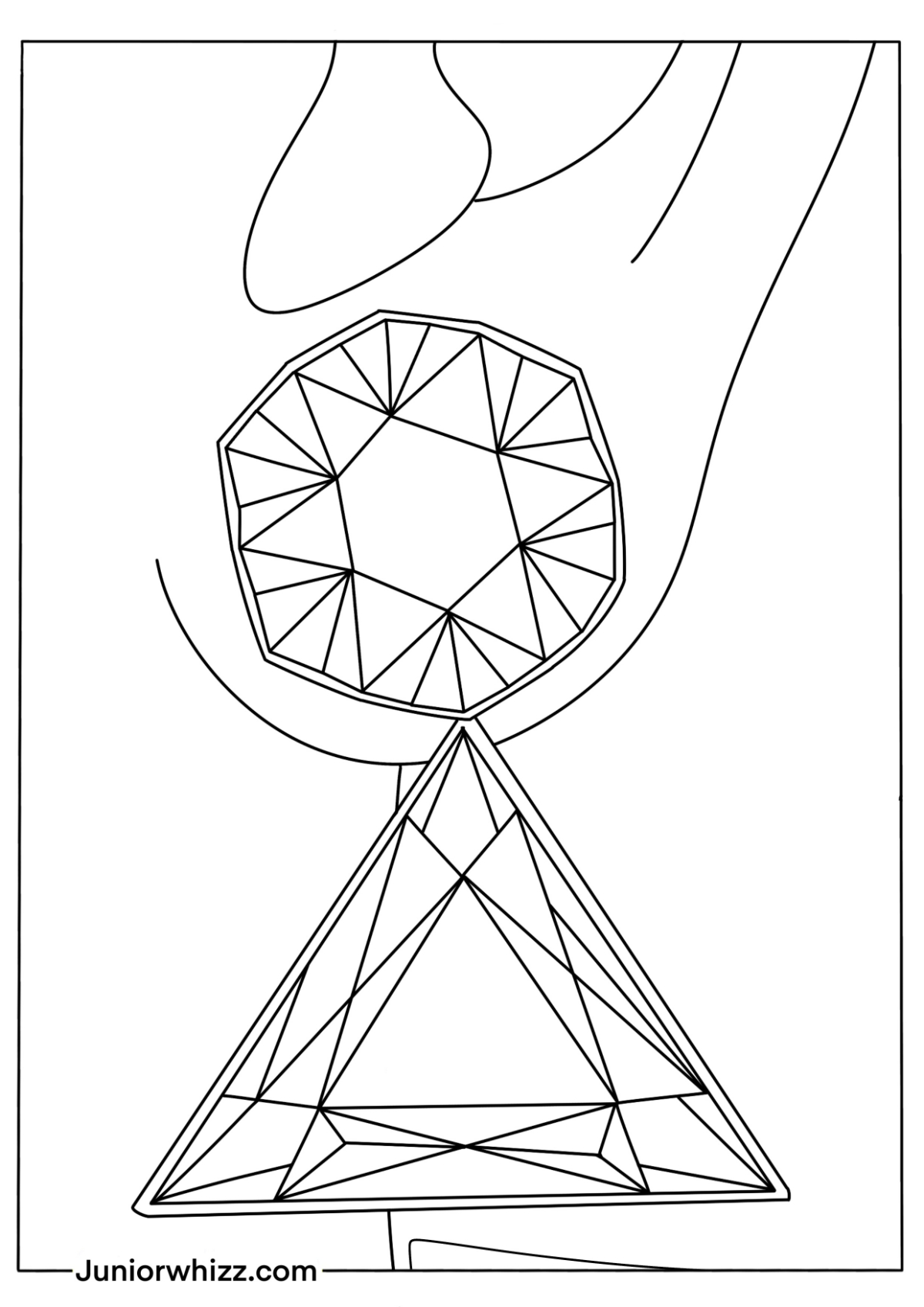 Jewels Coloring Pages and Book (14 Printable PDFs)