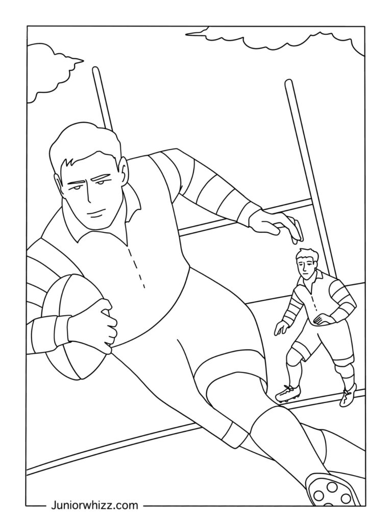 Football Coloring Pages and Book (Free Printable PDFs)