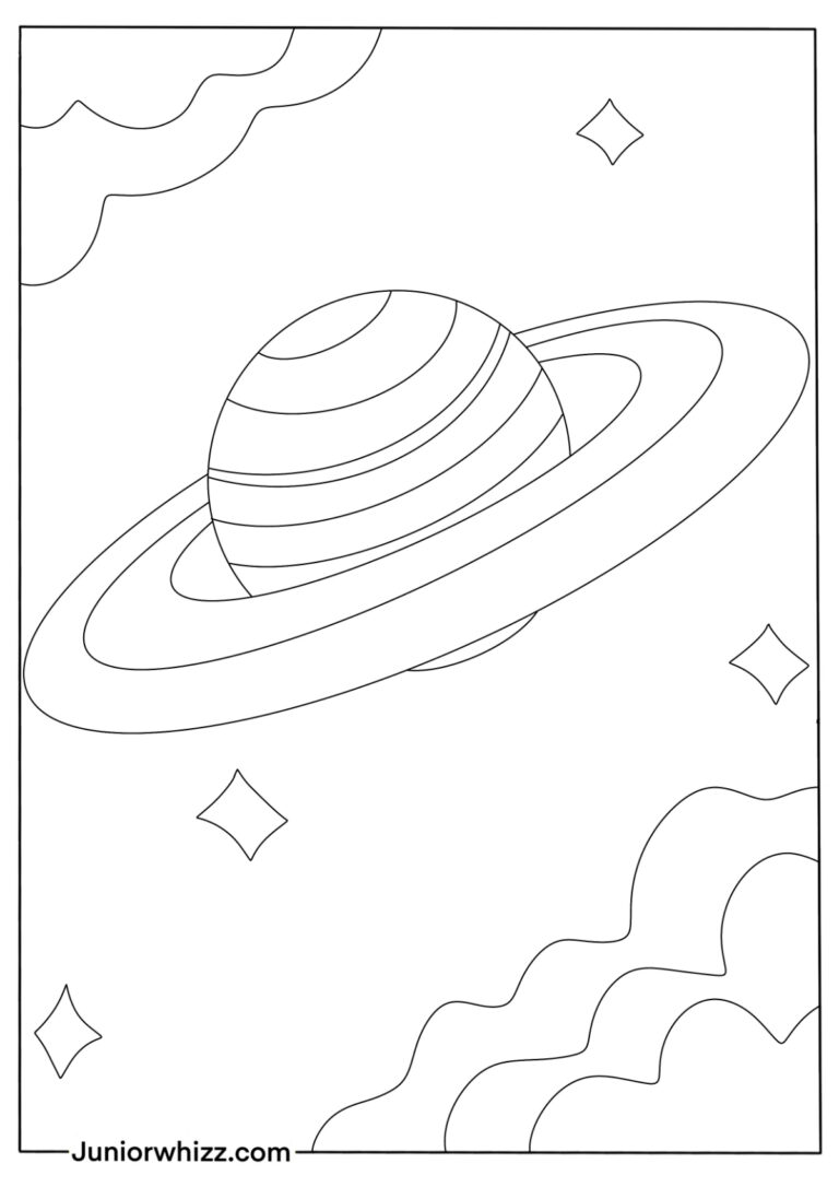 Planets Coloring Pages for Kids (12 Free Printable PDFs)