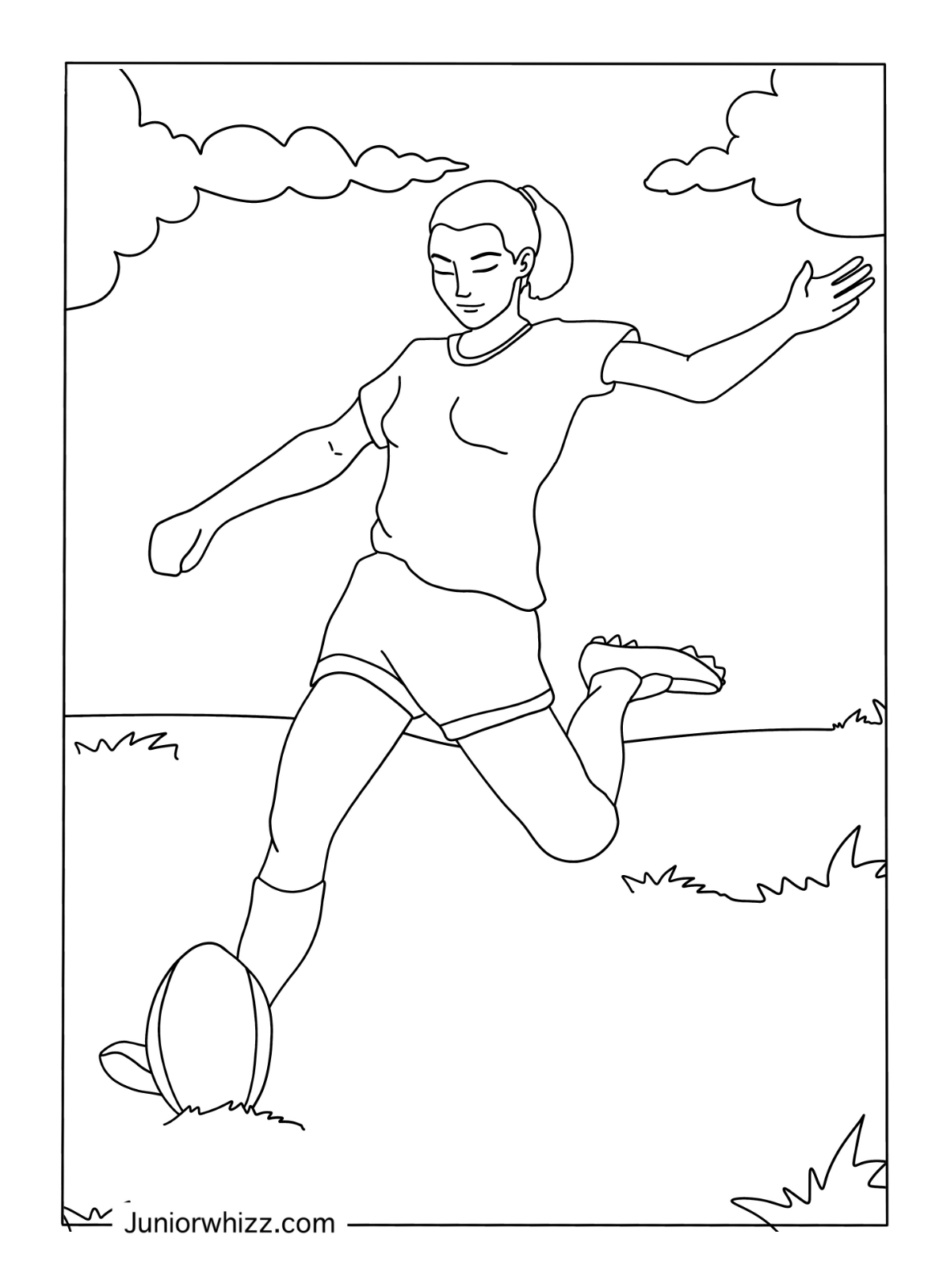 Football Coloring Pages and Book (Free Printable PDFs)