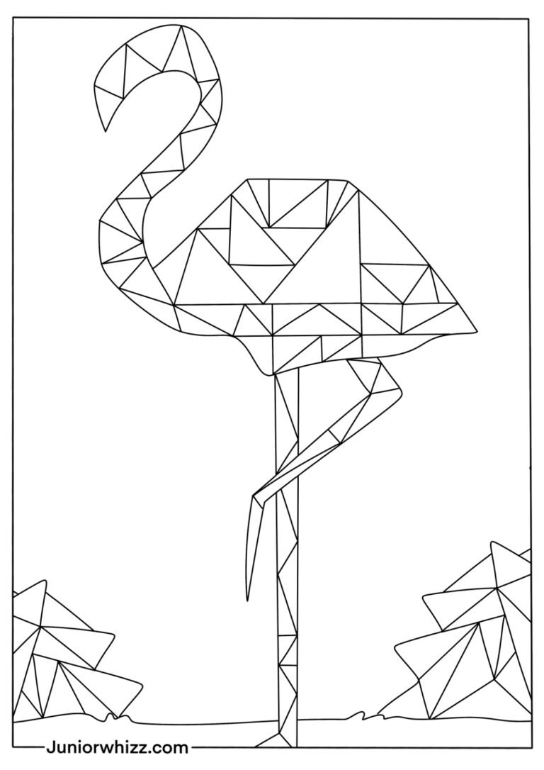 Triangle Coloring Pages and Book for Kids (Printable PDFs)