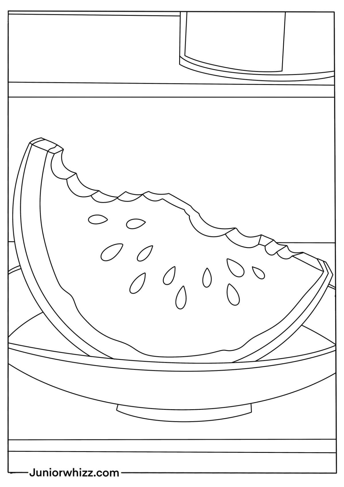 Watermelon Coloring Pages for Kids (14 Printable PDFs)
