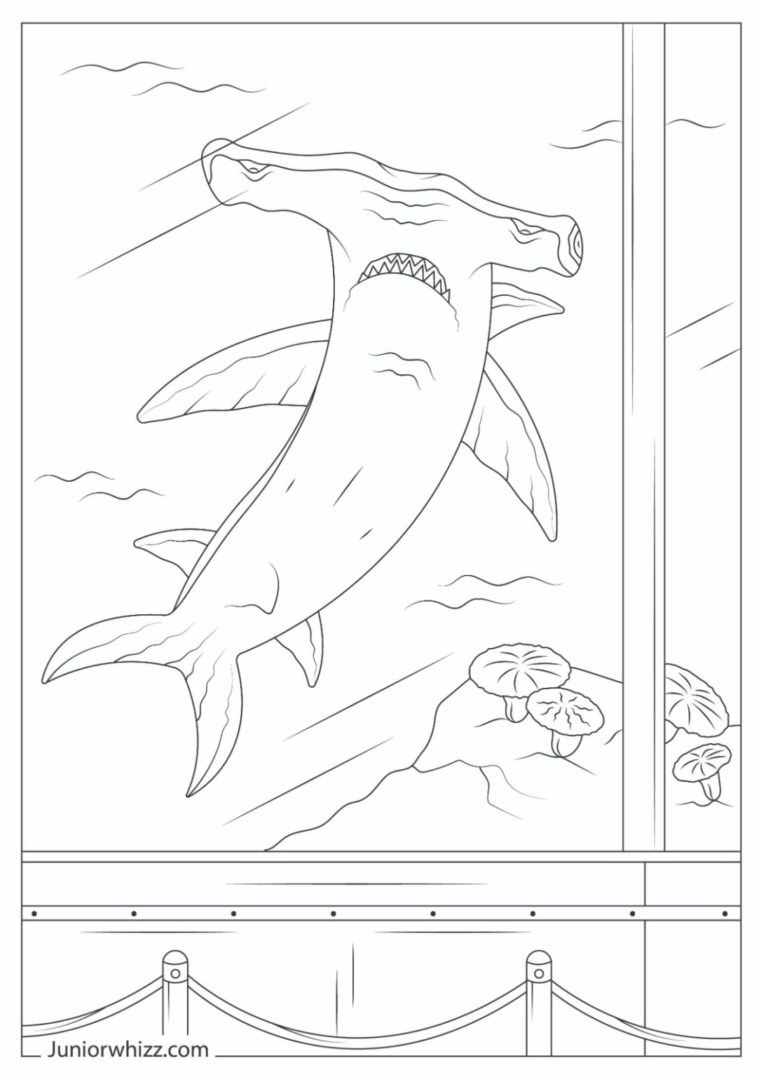 Hammerhead Shark Coloring Pages (11 Printable PDFs)