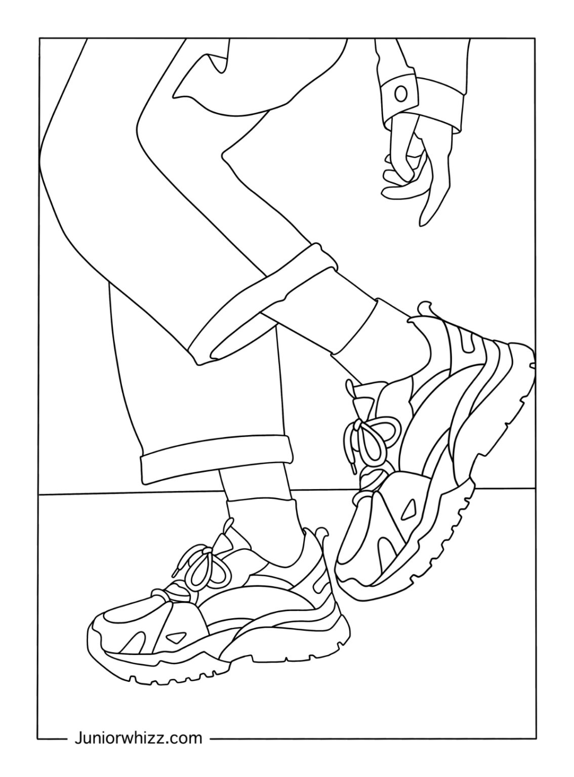 Sneakers Coloring Pages (13 Free Printable PDFs)