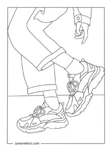 Sneakers Coloring Pages (13 Free Printable PDFs)