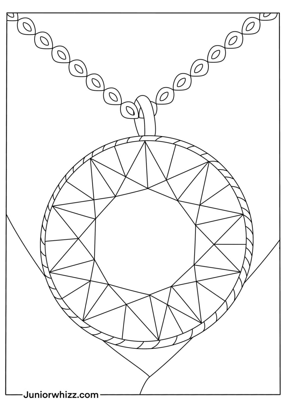 Jewels Coloring Pages and Book (14 Printable PDFs)