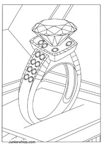 Jewels Coloring Pages and Book (14 Printable PDFs)