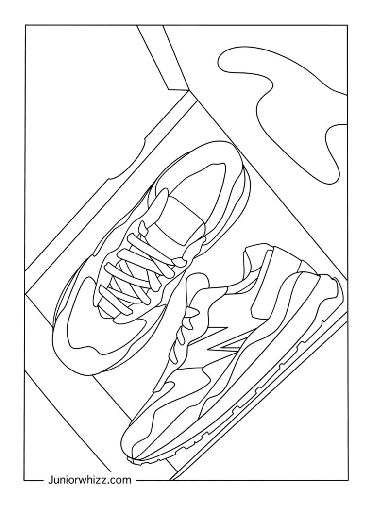 Sneakers Coloring Pages (13 Free Printable PDFs)