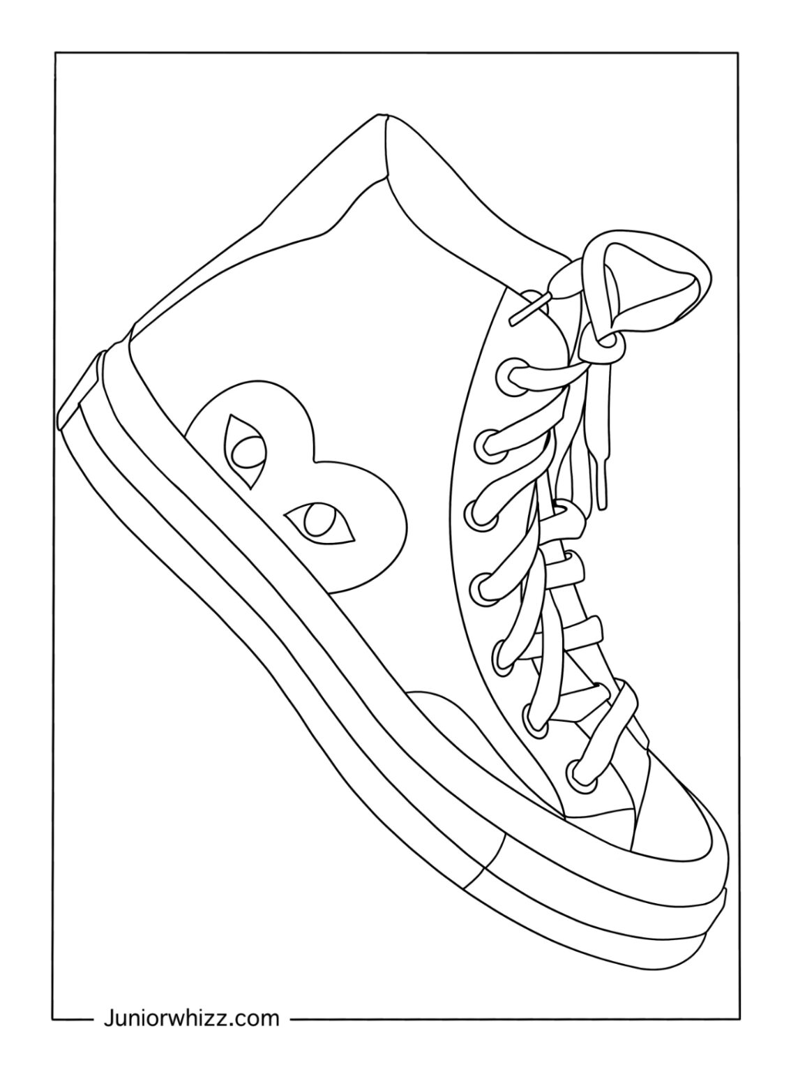 Sneakers Coloring Pages (13 Free Printable PDFs)
