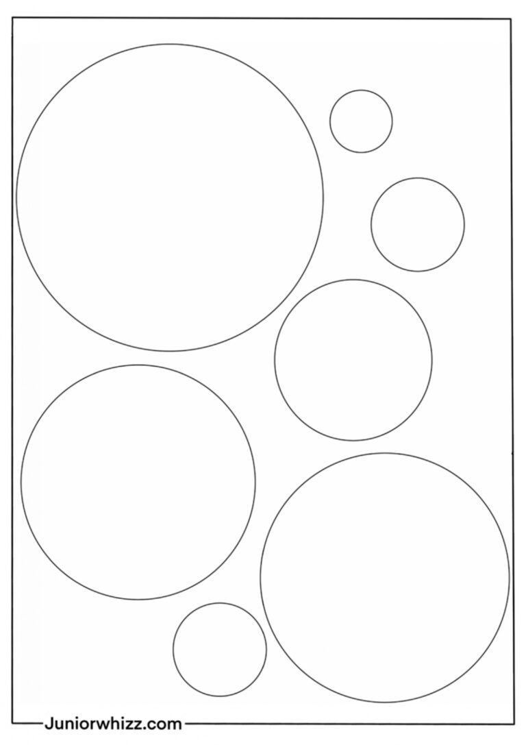 Circle Coloring Pages and Book (12 Free Printable PDFs)