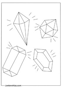 Jewels Coloring Pages and Book (14 Printable PDFs)