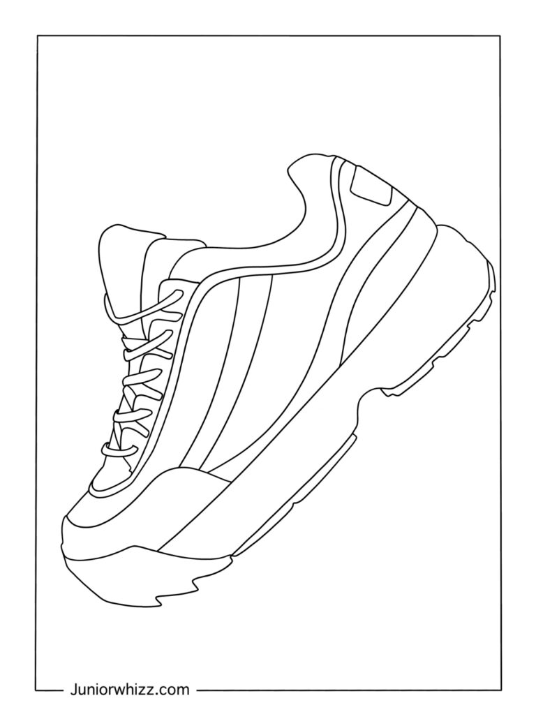 Sneakers Coloring Pages (13 Free Printable PDFs)