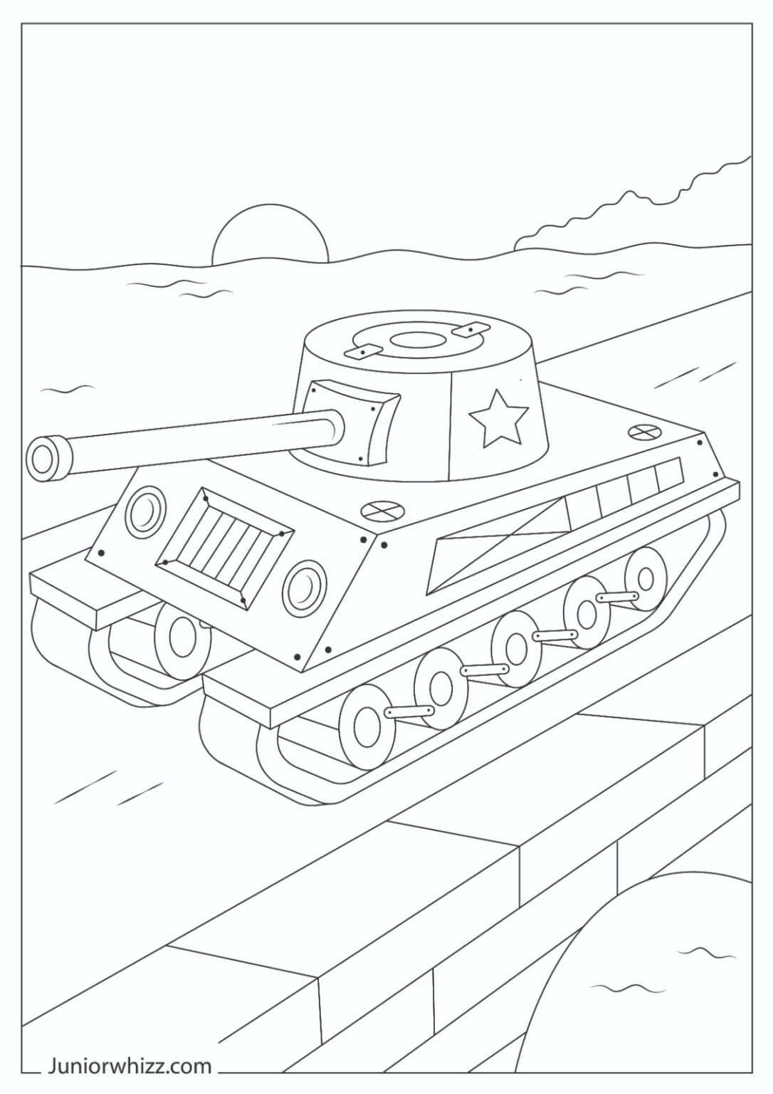 Army Tank Coloring Pages For Kids (14 Printable PDFs)