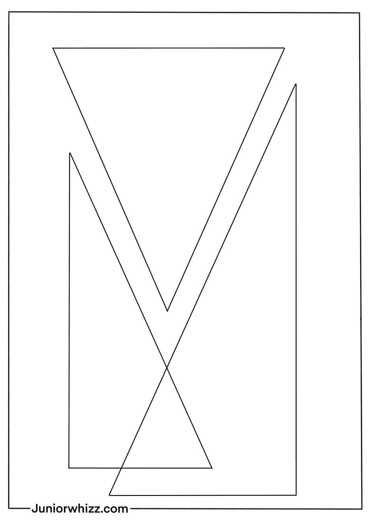 Triangle Coloring Pages and Book for Kids (Printable PDFs)