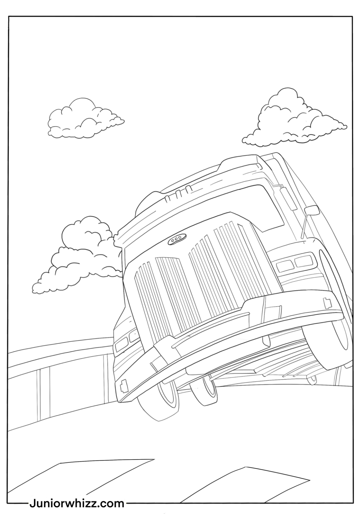 Semi Truck Coloring Pages (12 Free Printable PDFs)