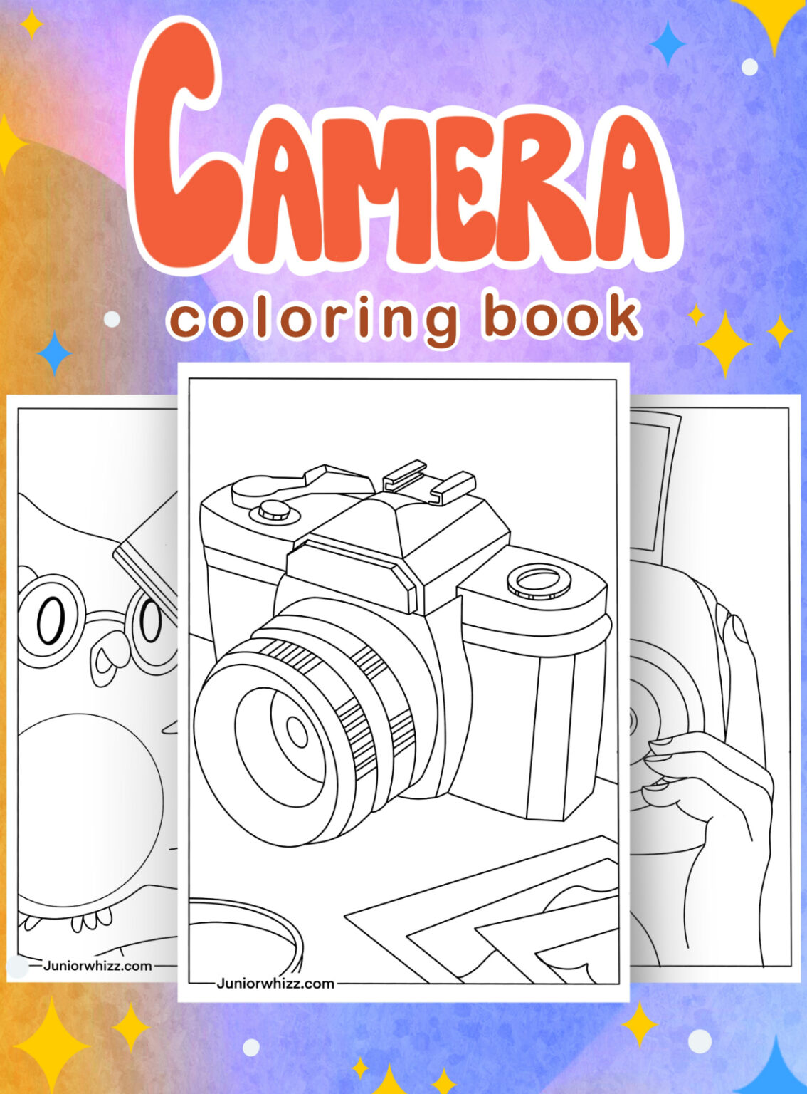 Camera Coloring Pages for Kids (14 Free Printable PDFs)