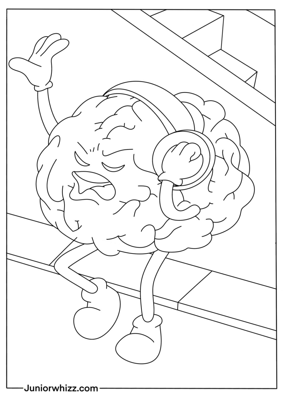 Human Brain Coloring Pages with Book (12 Printable PDF)