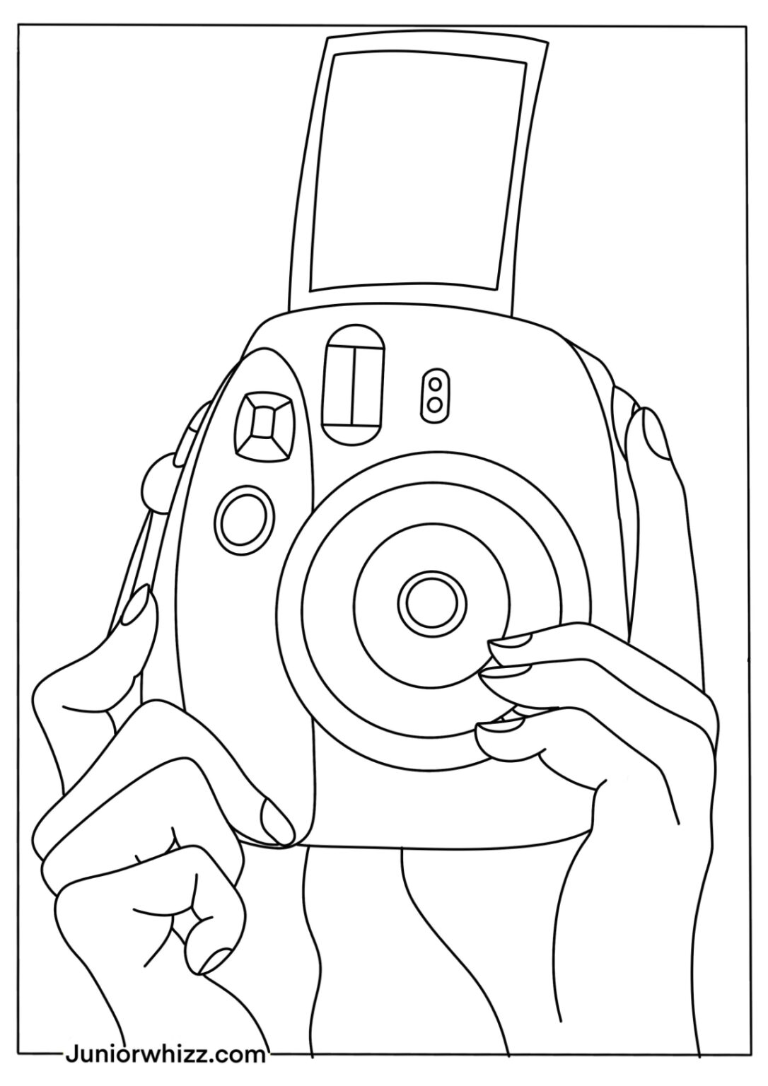 Camera Coloring Pages for Kids (14 Free Printable PDFs)