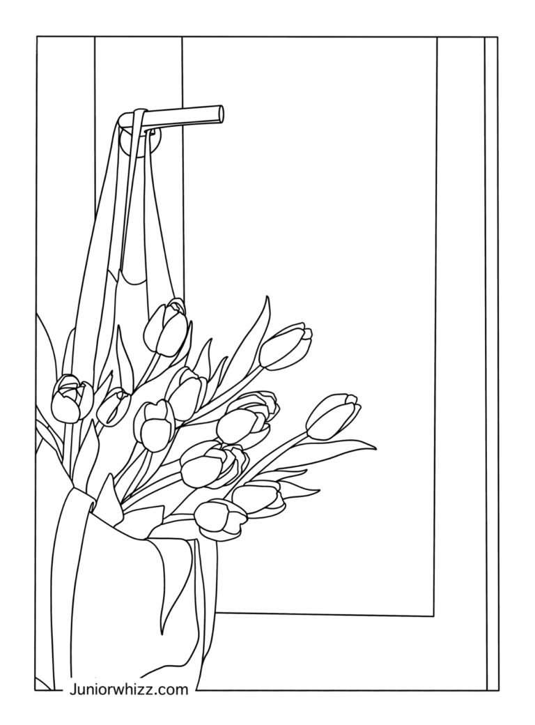 Spring Flowers Coloring Pages (14 Printable PDFs)