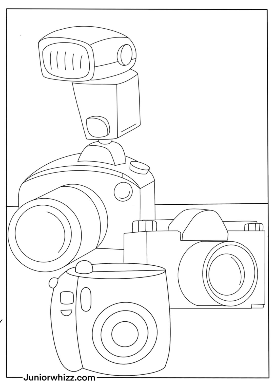 Camera Coloring Pages for Kids (14 Free Printable PDFs)