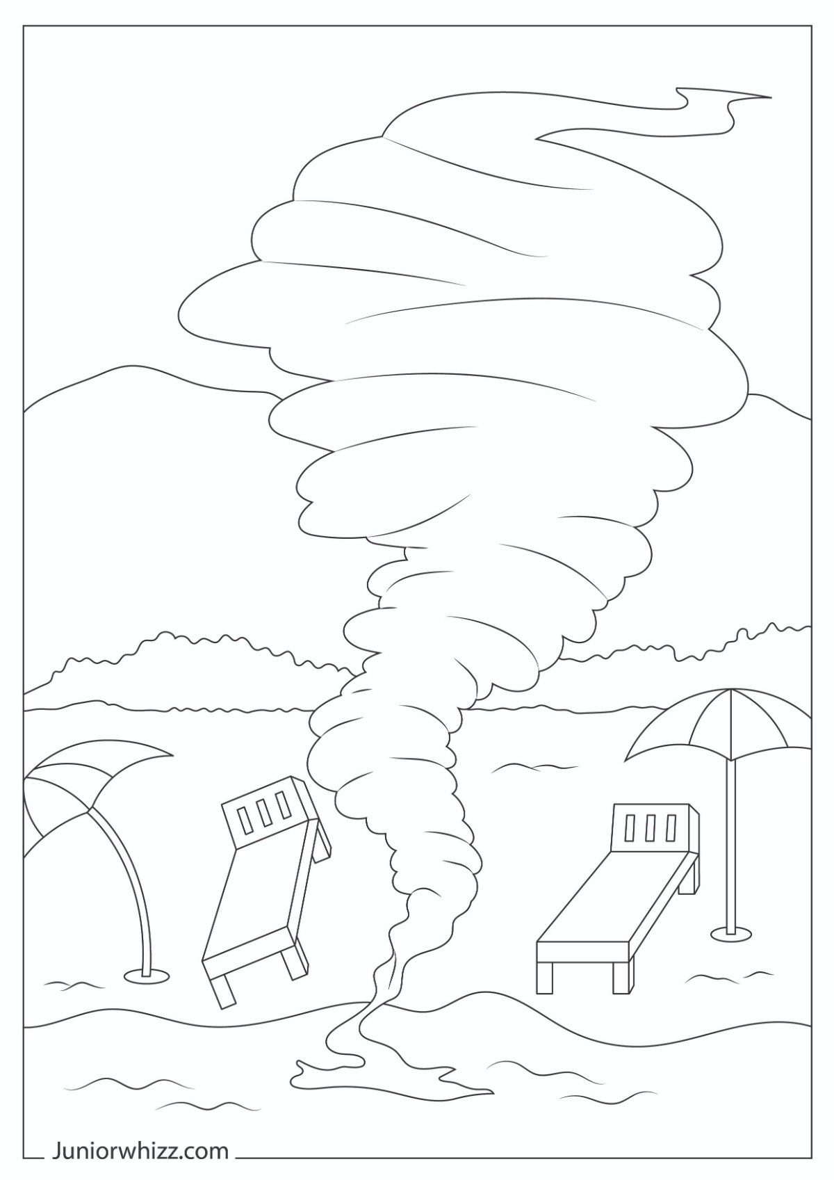 Tornado Coloring Pages With Book 10 Printable PDFs 