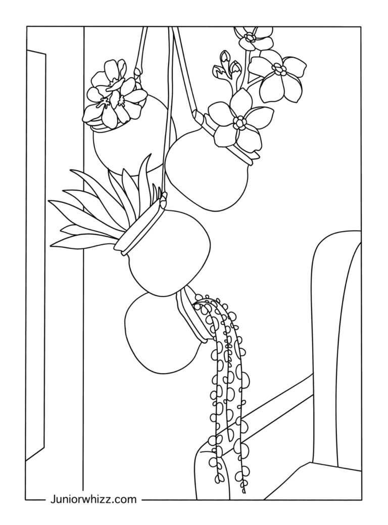 Spring Flowers Coloring Pages (14 Printable PDFs)