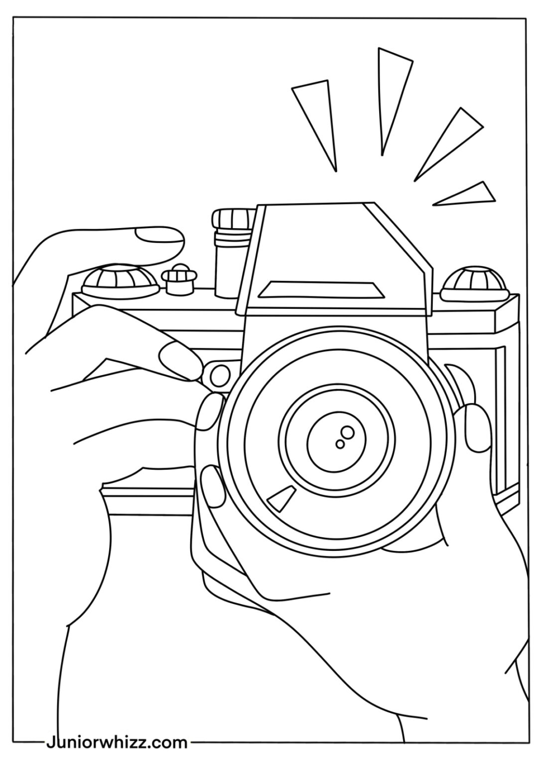 Camera Coloring Pages for Kids (14 Free Printable PDFs)