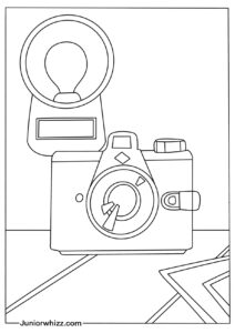 Camera Coloring Pages for Kids (14 Free Printable PDFs)