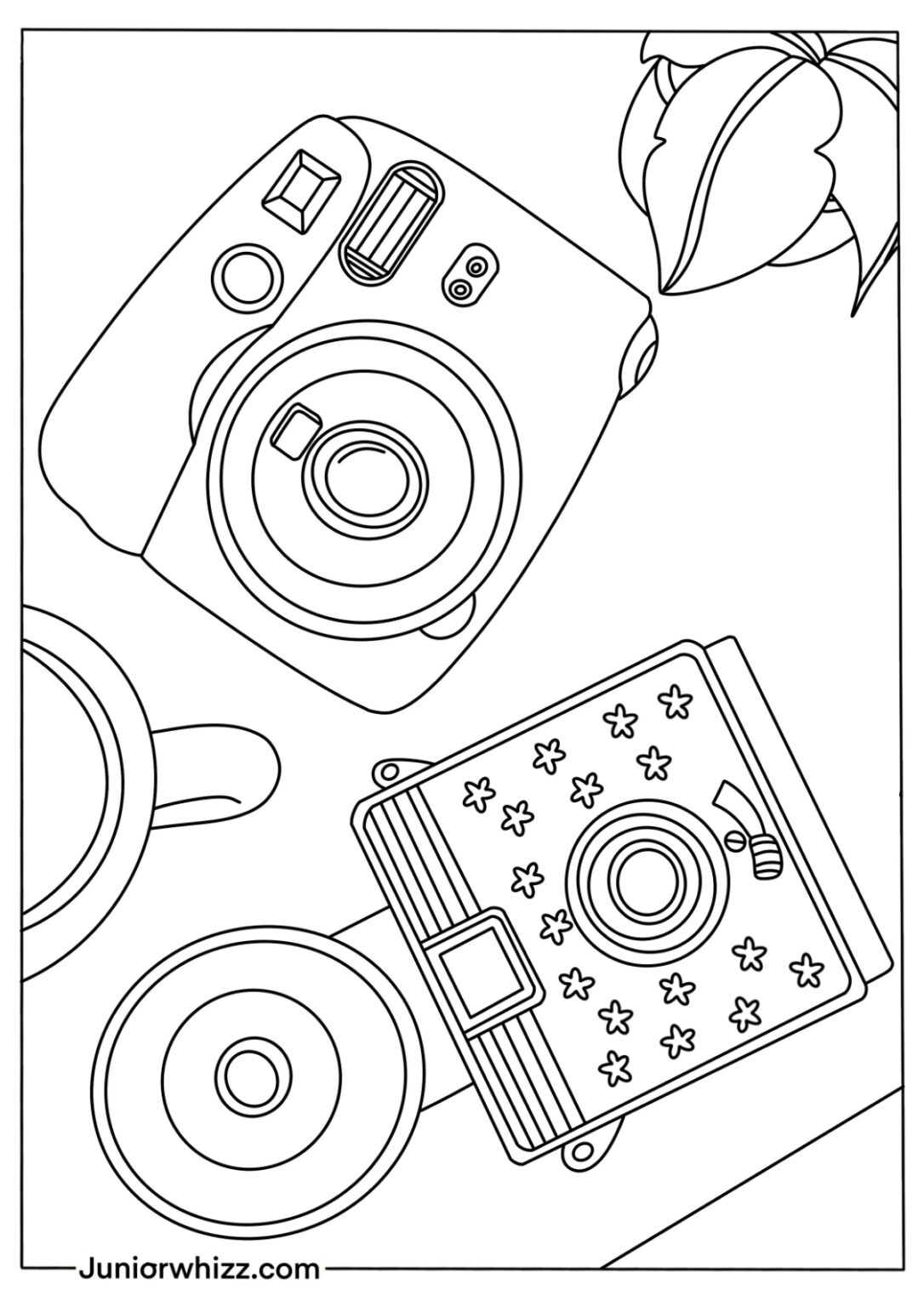 Camera Coloring Pages for Kids (14 Free Printable PDFs)