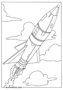 15 Rocketship Coloring Pages for Kids (Printable PDFs)