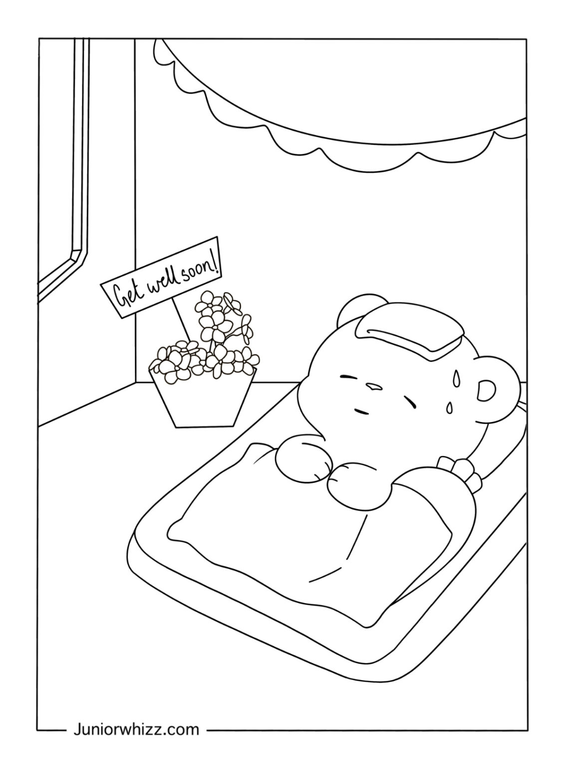 Get Well Soon Coloring Pages (12 Printable PDFs)